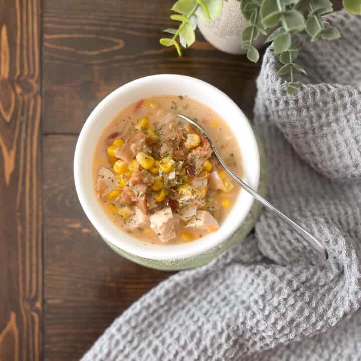 Chicken, Bacon and Corn Chowder - The Buttered Home