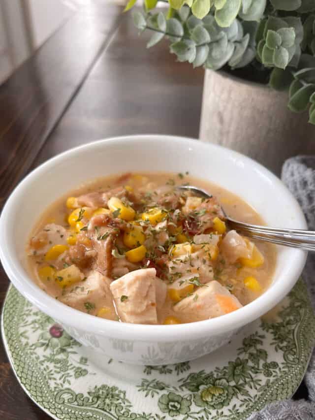 Chicken, Bacon and Corn Chowder - The Buttered Home