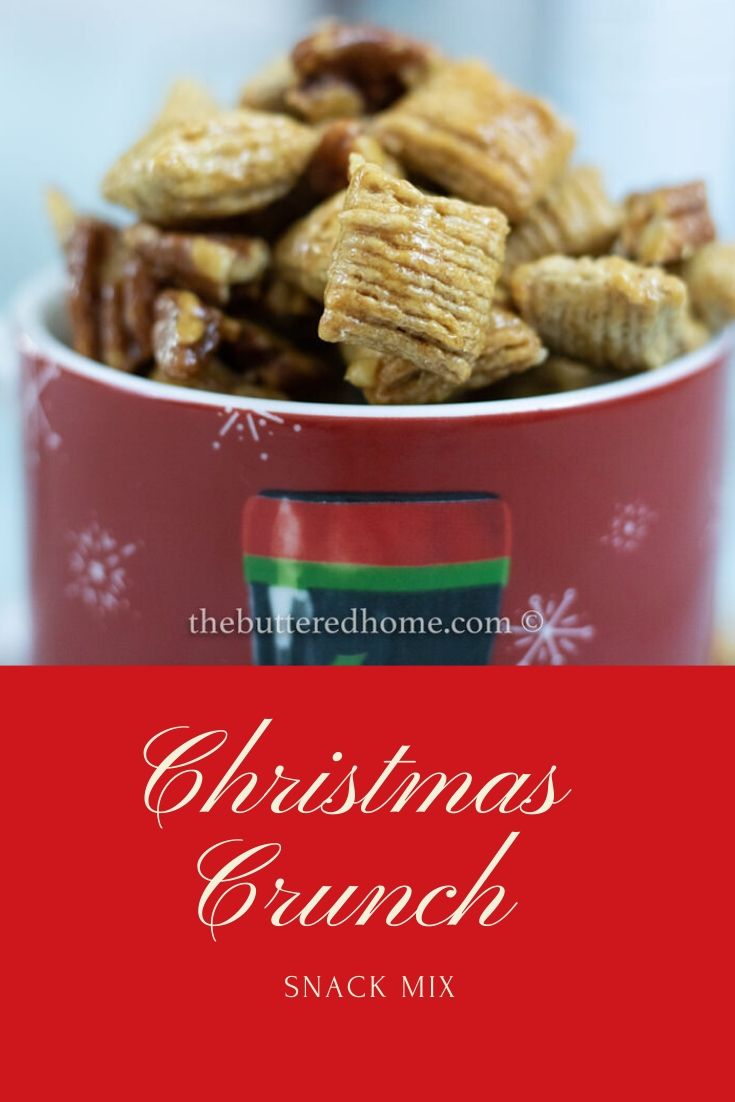 Christmas Crunch Snack Mix - The Buttered Home