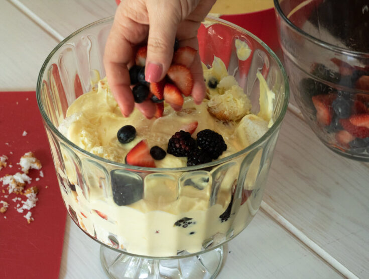 Angel Triple Berry Trifle - The Buttered Home