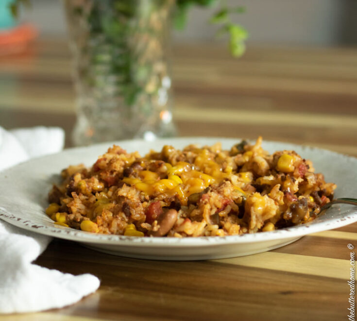 Cowboy Rice Casserole - The Buttered Home