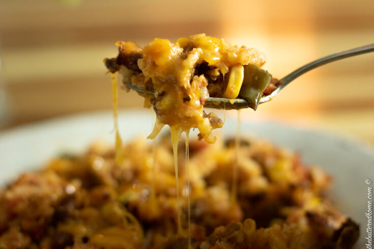 Cowboy Rice Casserole - The Buttered Home