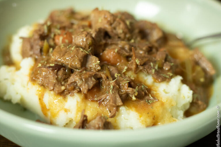 Smothered Beef Tips - The Buttered Home