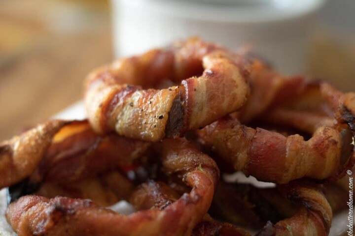 Bacon Wrapped Onion Rings - The Buttered Home