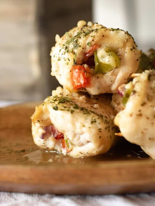 How to Make Chicken Roll Ups for your GAME DAY! - The Buttered Home
