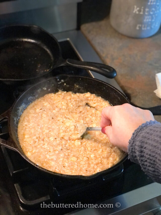 Skillet Fried Cream Corn - The Buttered Home