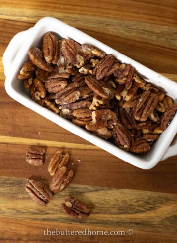 Oven Roasted Salted Pecans - The Buttered Home