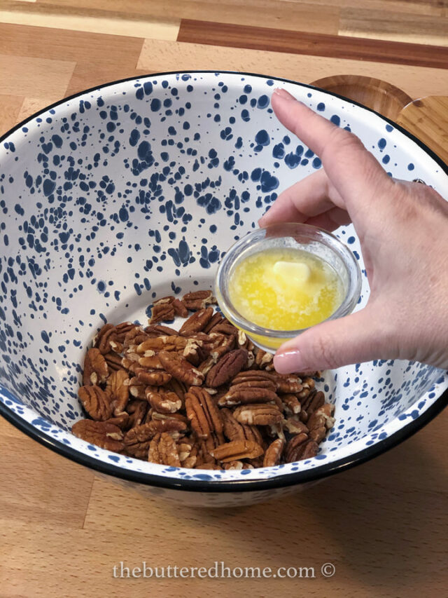 Oven Roasted Salted Pecans - The Buttered Home