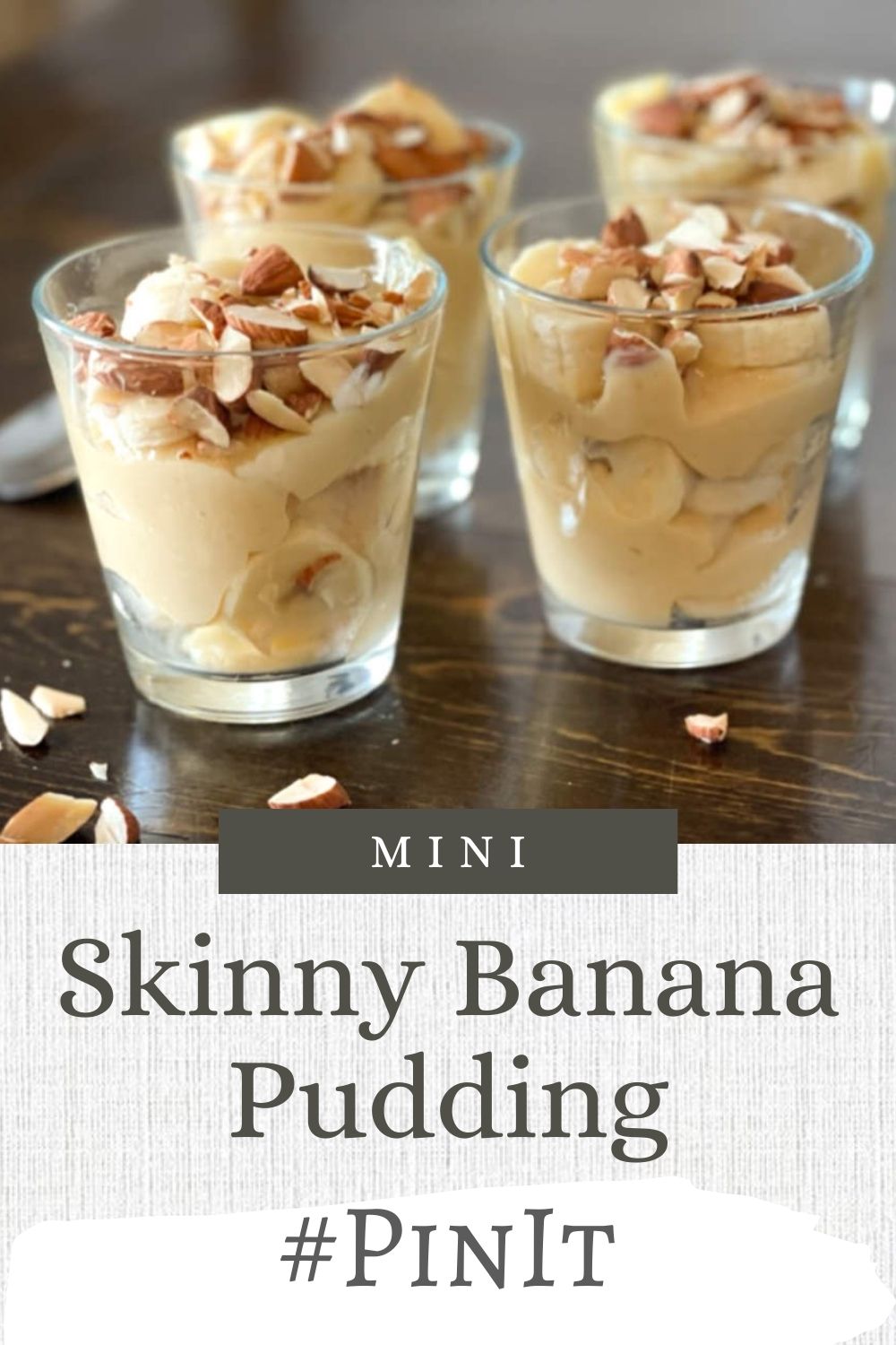 Mini Skinny Banana Pudding - The Buttered Home