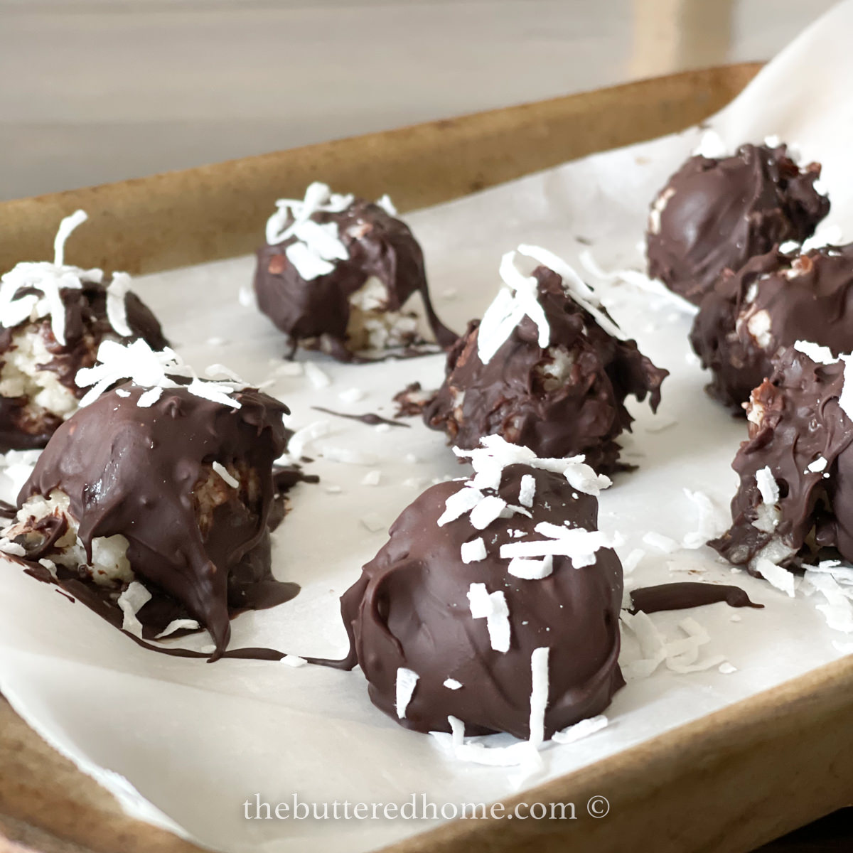 Simple Coconut Bliss Balls - The Buttered Home
