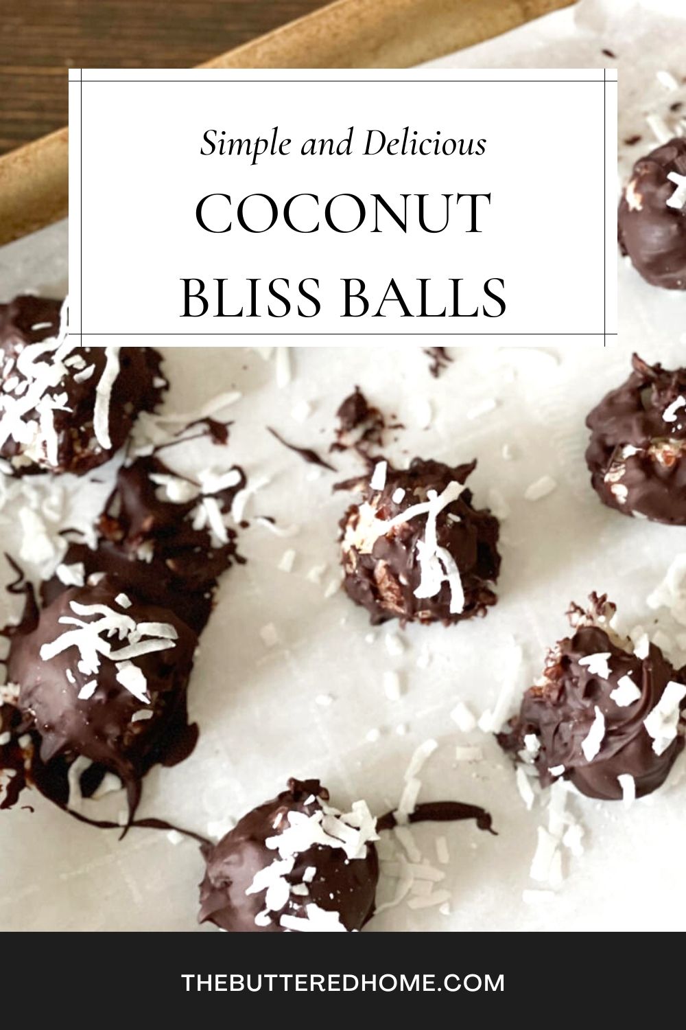 Simple Coconut Bliss Balls - The Buttered Home