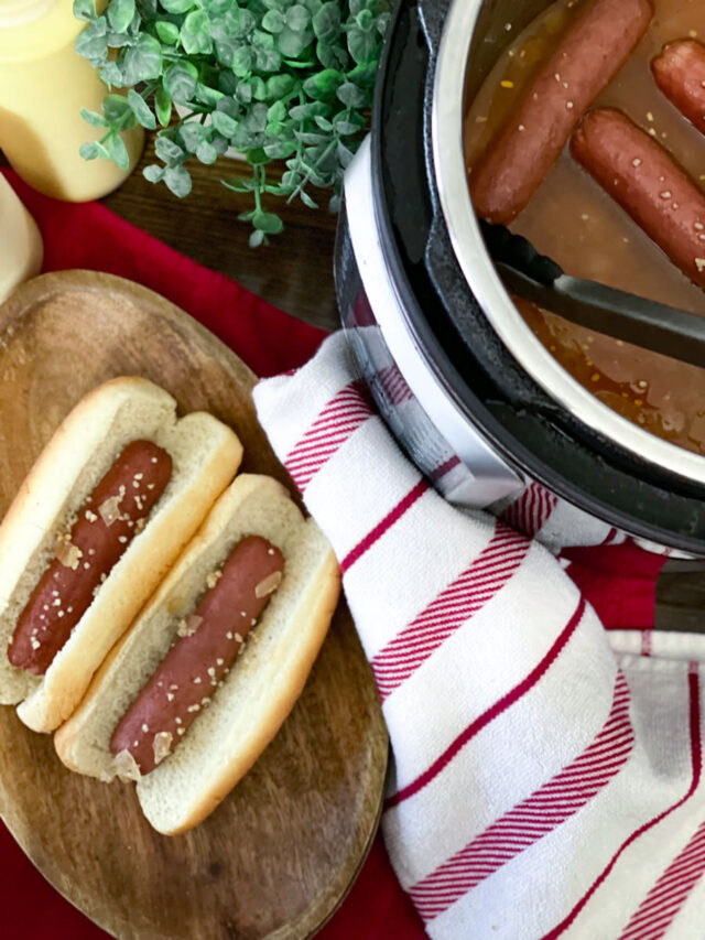 Instant Pot Hot Dogs - The Buttered Home