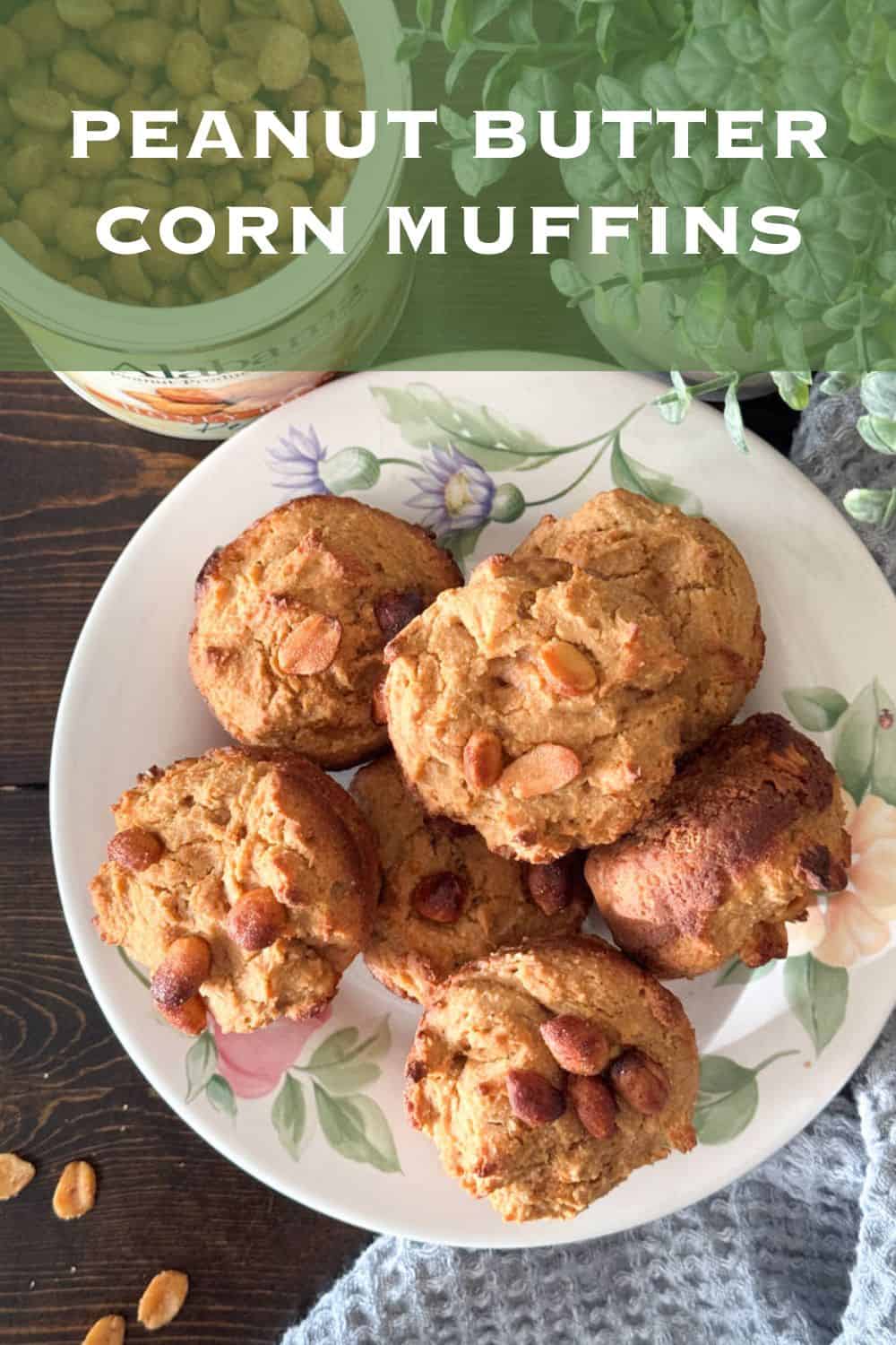 Sweet Peanut Butter Cornbread Muffins Recipe - The Buttered Home