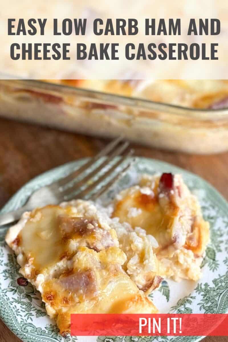 Easy Low Carb Ham and Cheese Bake Recipe - The Buttered Home