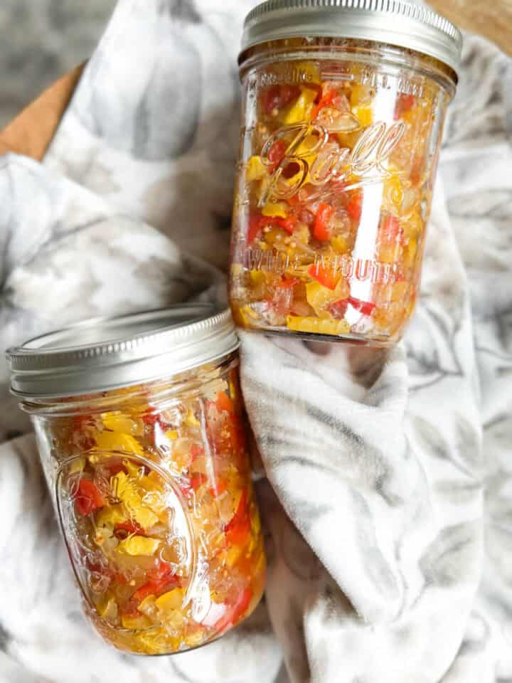 Easy and Spicy Squash Relish Recipe - The Buttered Home