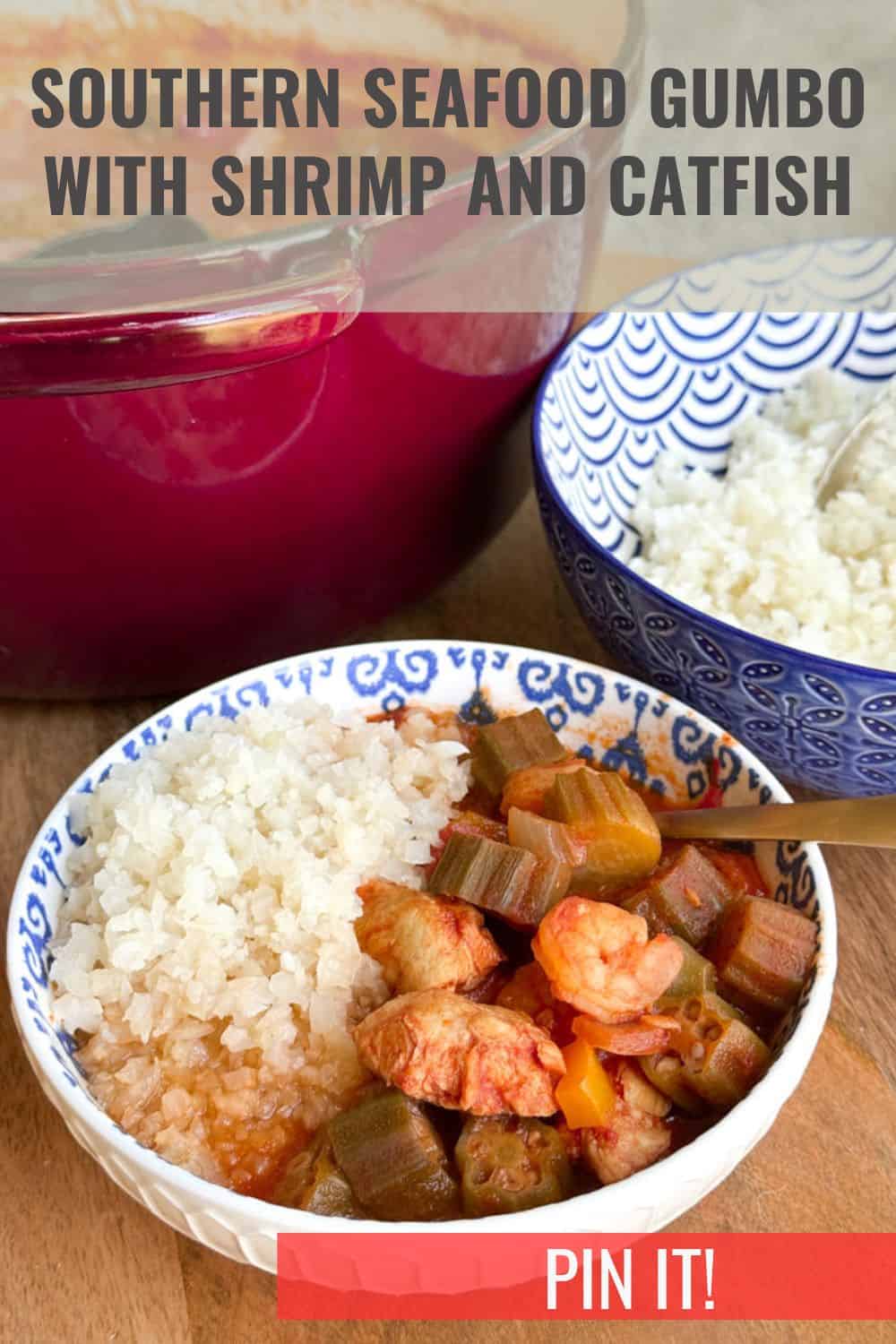 Southern Seafood Gumbo with Shrimp and Catfish - The Buttered Home