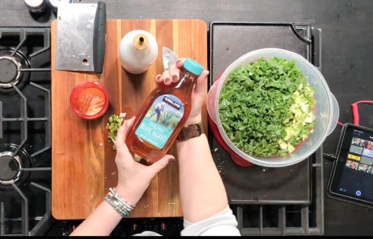 Kale and Brussel Sprouts Salad with Agave Vinaigrette Dressing - The ...