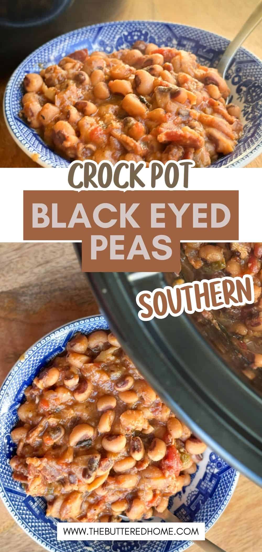 Crock Pot Southern Black Eyed Peas - The Buttered Home
